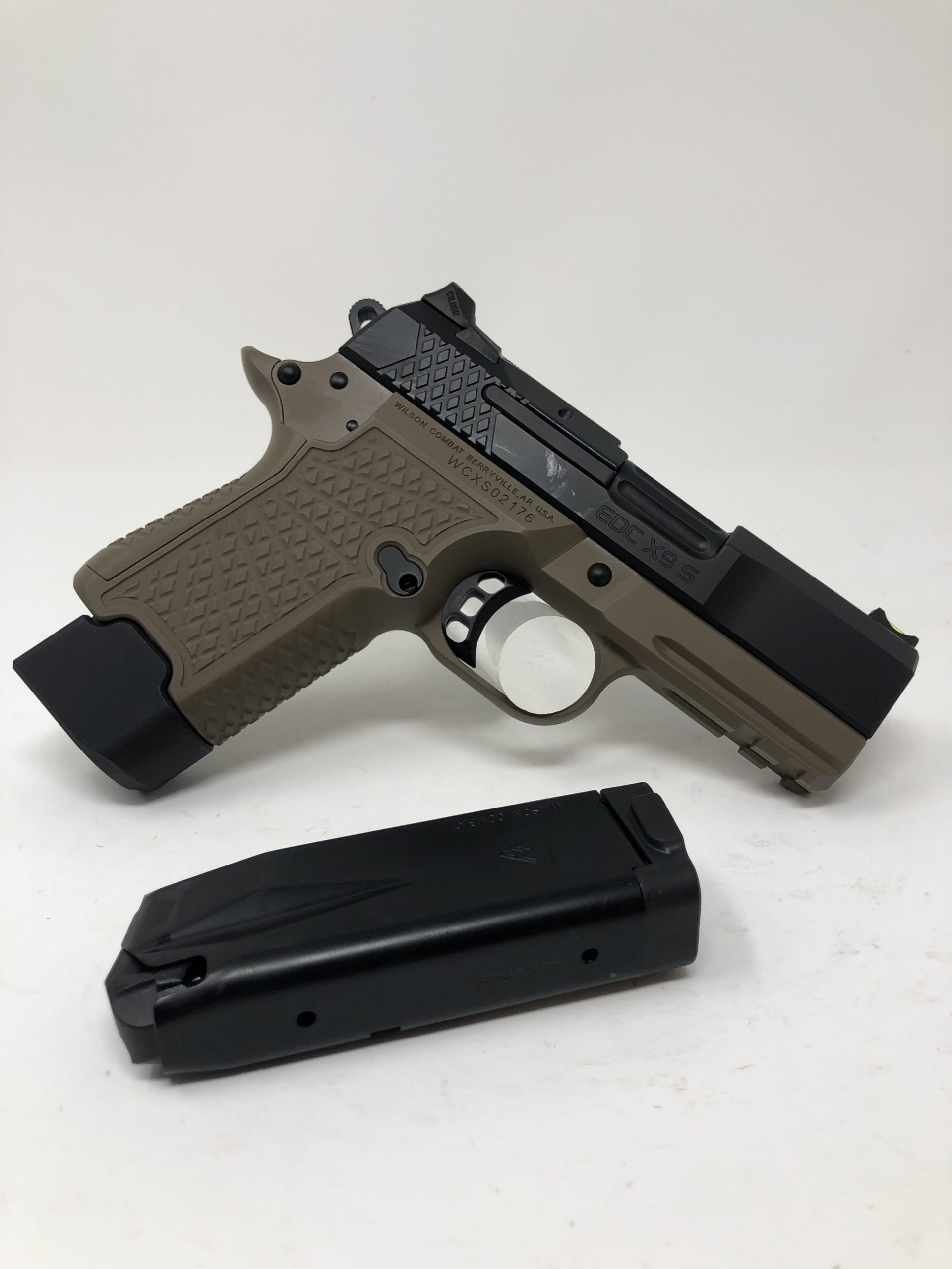 WILSON COMBAT EDC-X9s 3.25″ BBL – 9MM – BLACK SLIDE over FDE FRAME w ...