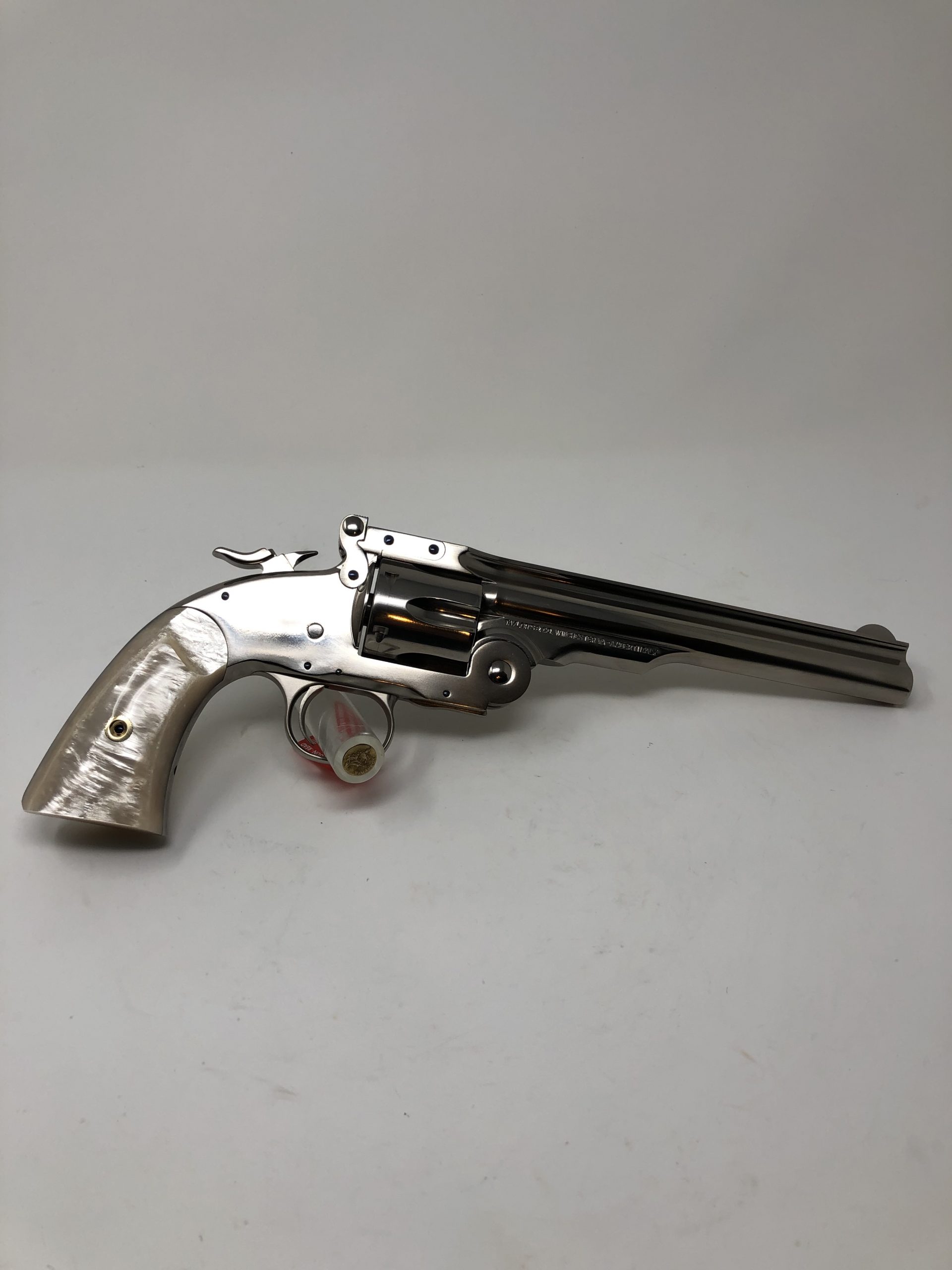 UBERTI S&W 1875 SCHOFIELD No. 3 TOP BREAK – 45LC – 7″ BARREL – NICKEL w ...