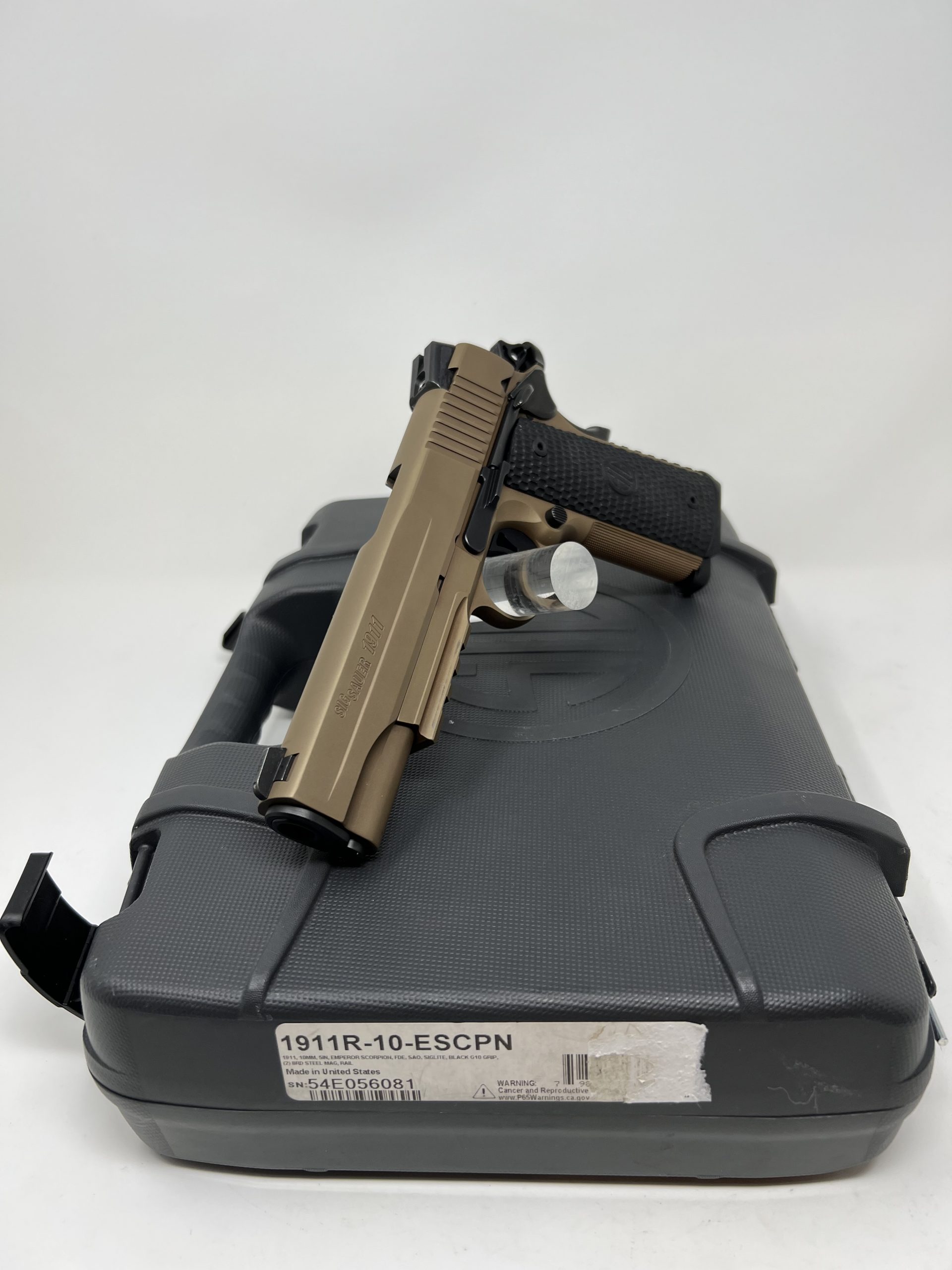 SIG SAUER 1911 EMPEROR SCORPION FULL-SIZE – LIGHT RAIL – 45ACP – FLAT ...