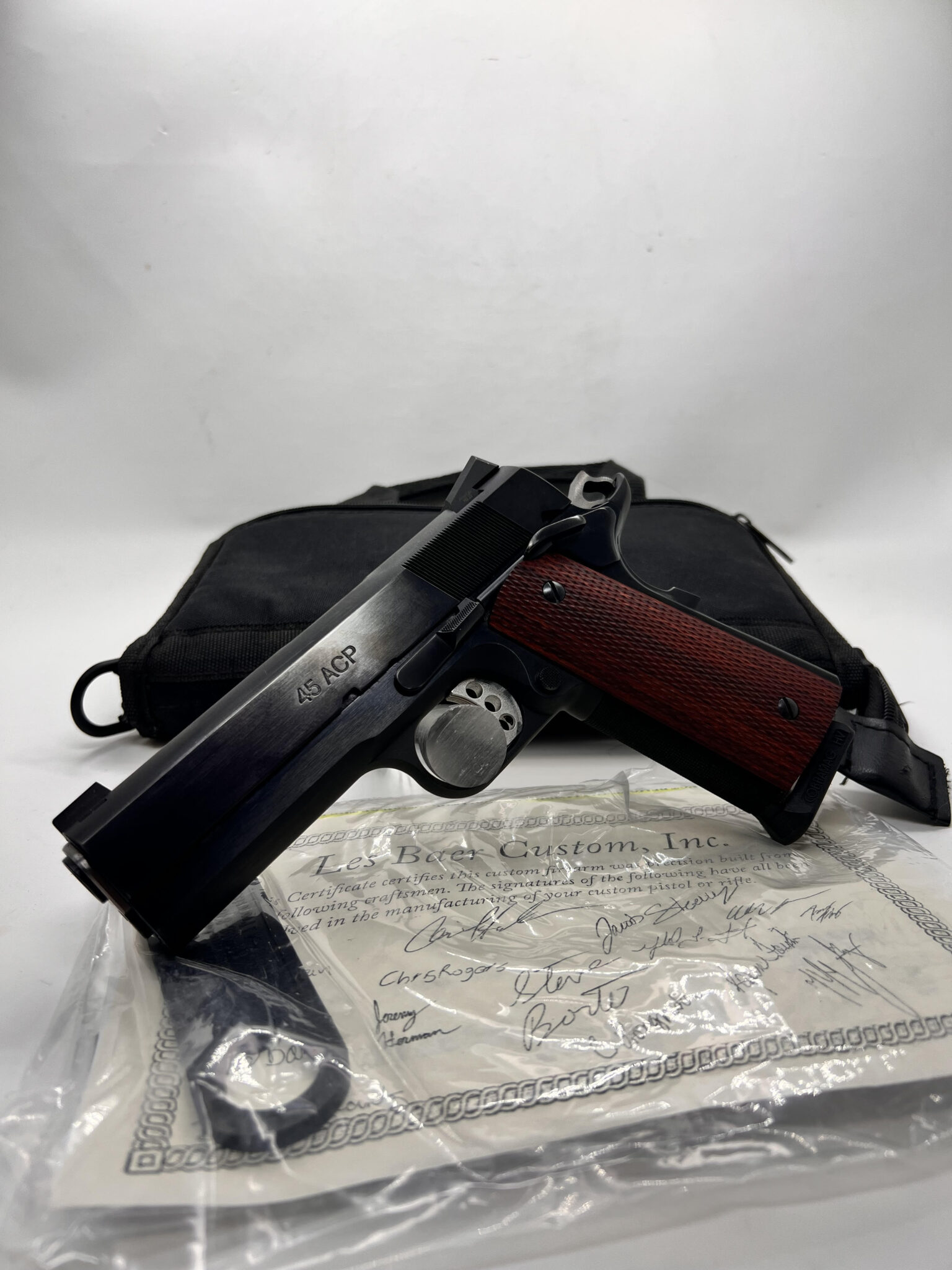 Used LNIB LES BAER CUSTOM 1911 COMANCHE MONOLITH 45ACP – 4.25” MATCH ...