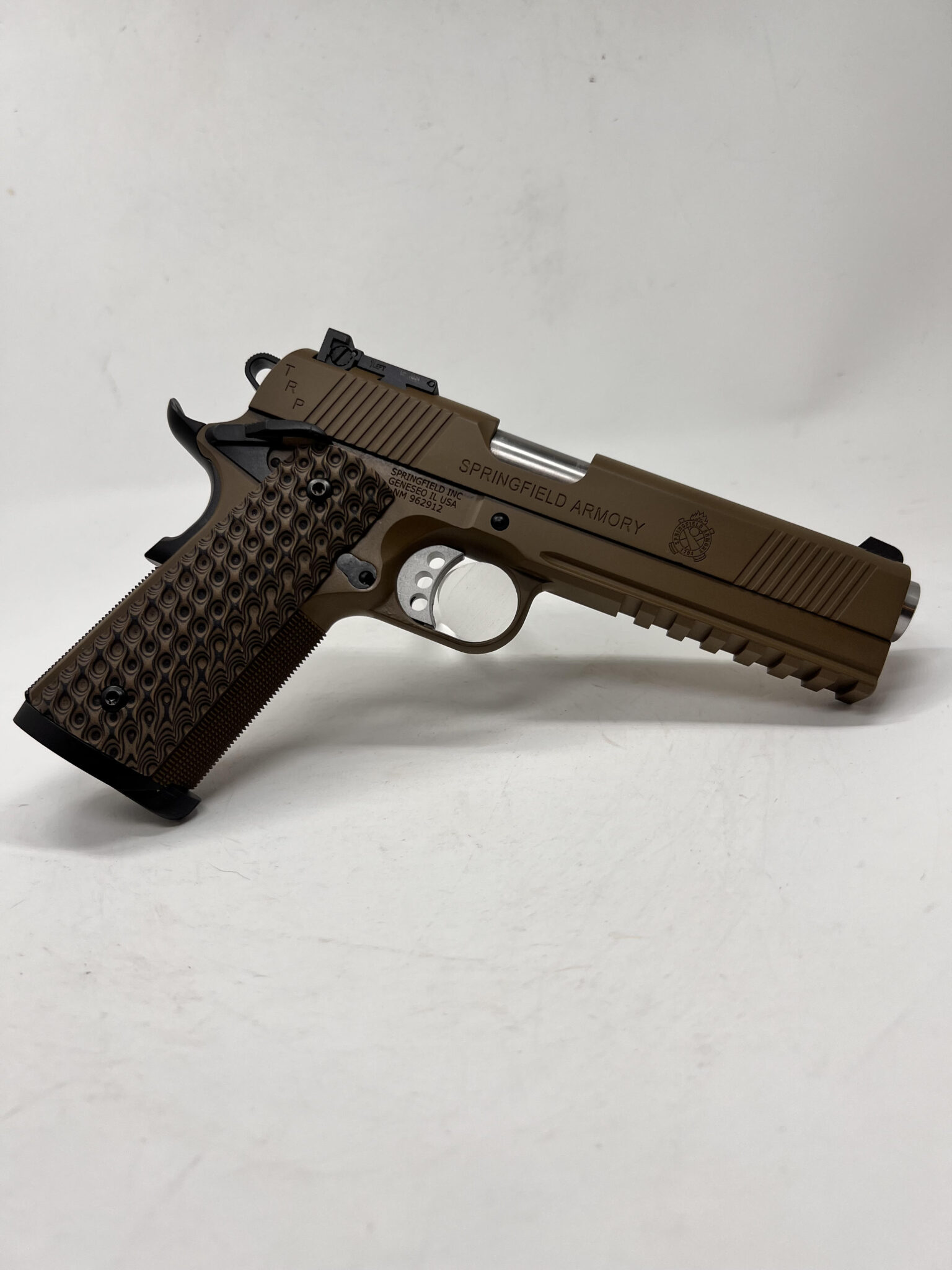 New SPRINGFIELD ARMORY 1911 TRP™ OPERATOR® FULL RAIL – COYOTE BROWN ...
