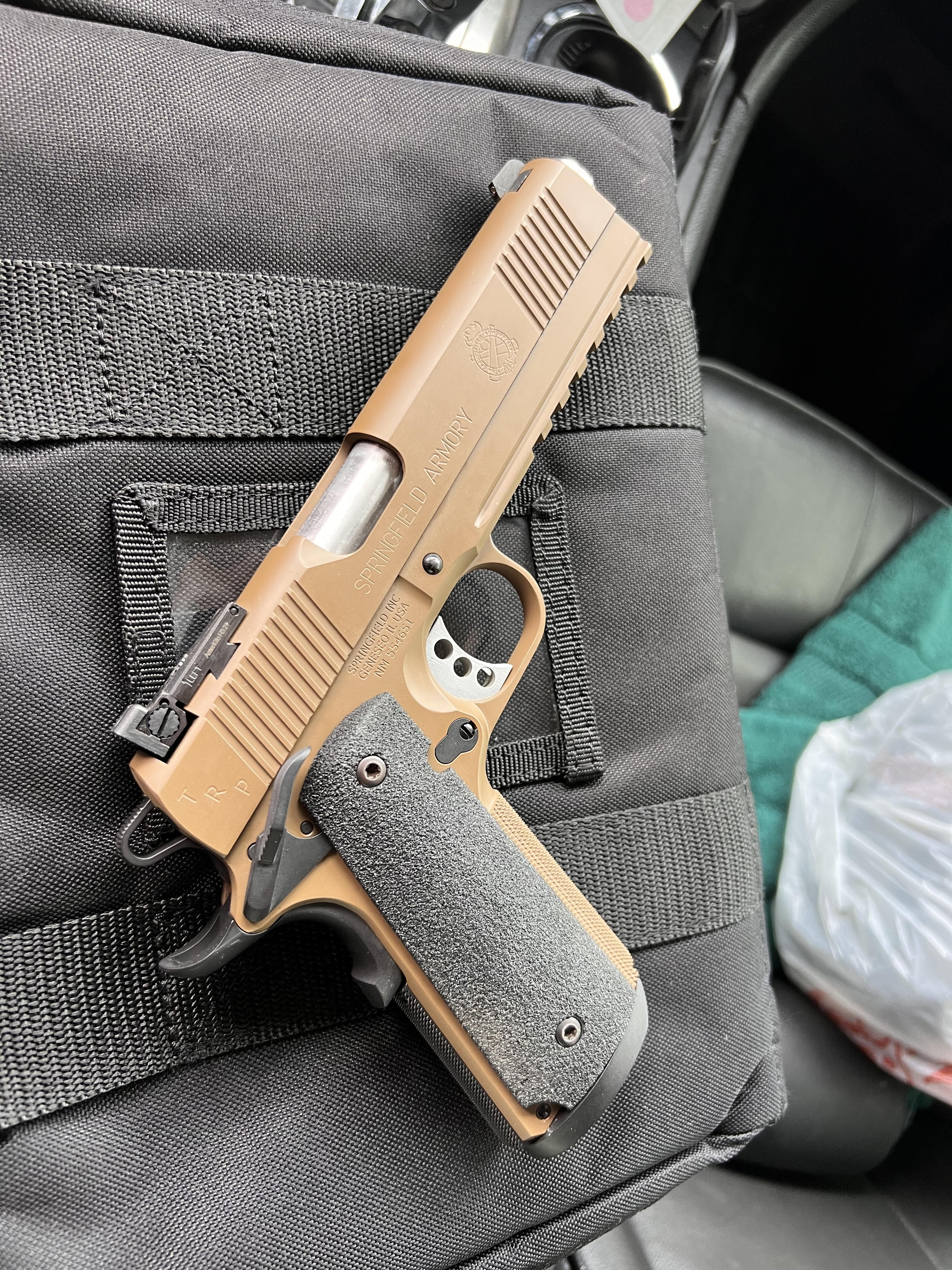 Used SPRINGFIELD ARMORY COYOTE BROWN CERAKOTE® 1911 TRP™ OPERATOR® FULL ...