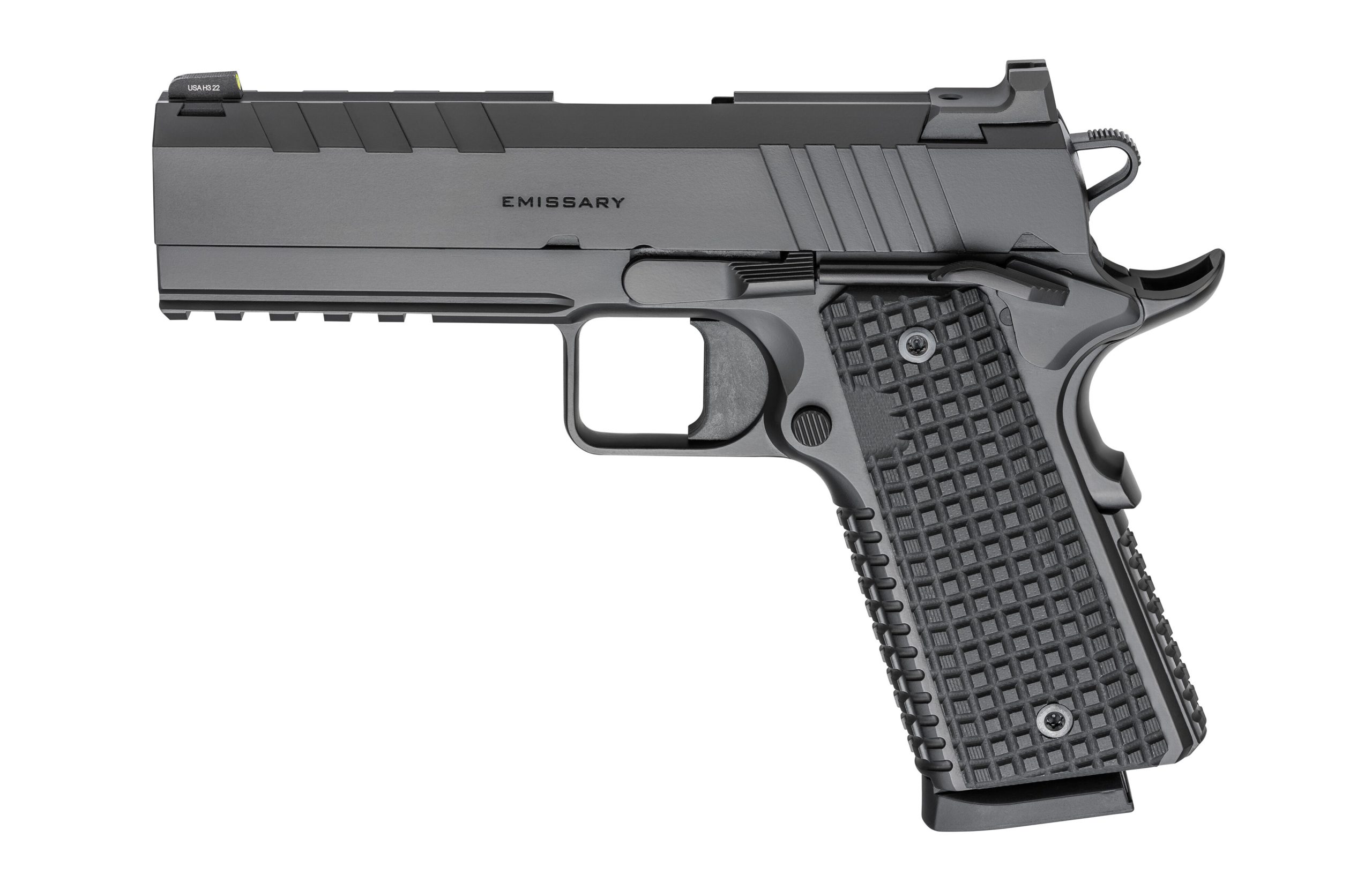 New SPRINGFIELD ARMORY BLACK OUT 1911 EMISSARY – 4.25″- 45ACP ...