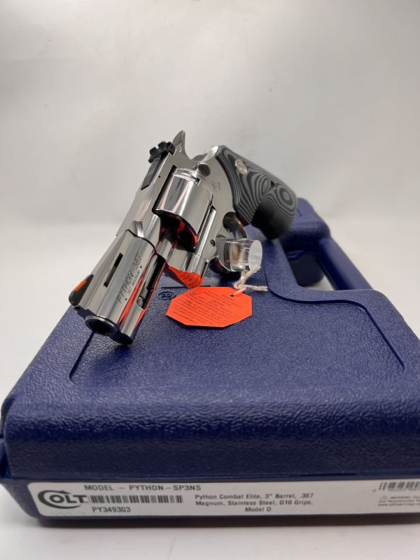 New COLT PYTHON COMBAT ELITE 3″ – 357 MAGNUM – UNFLUTED CYLINDER ...