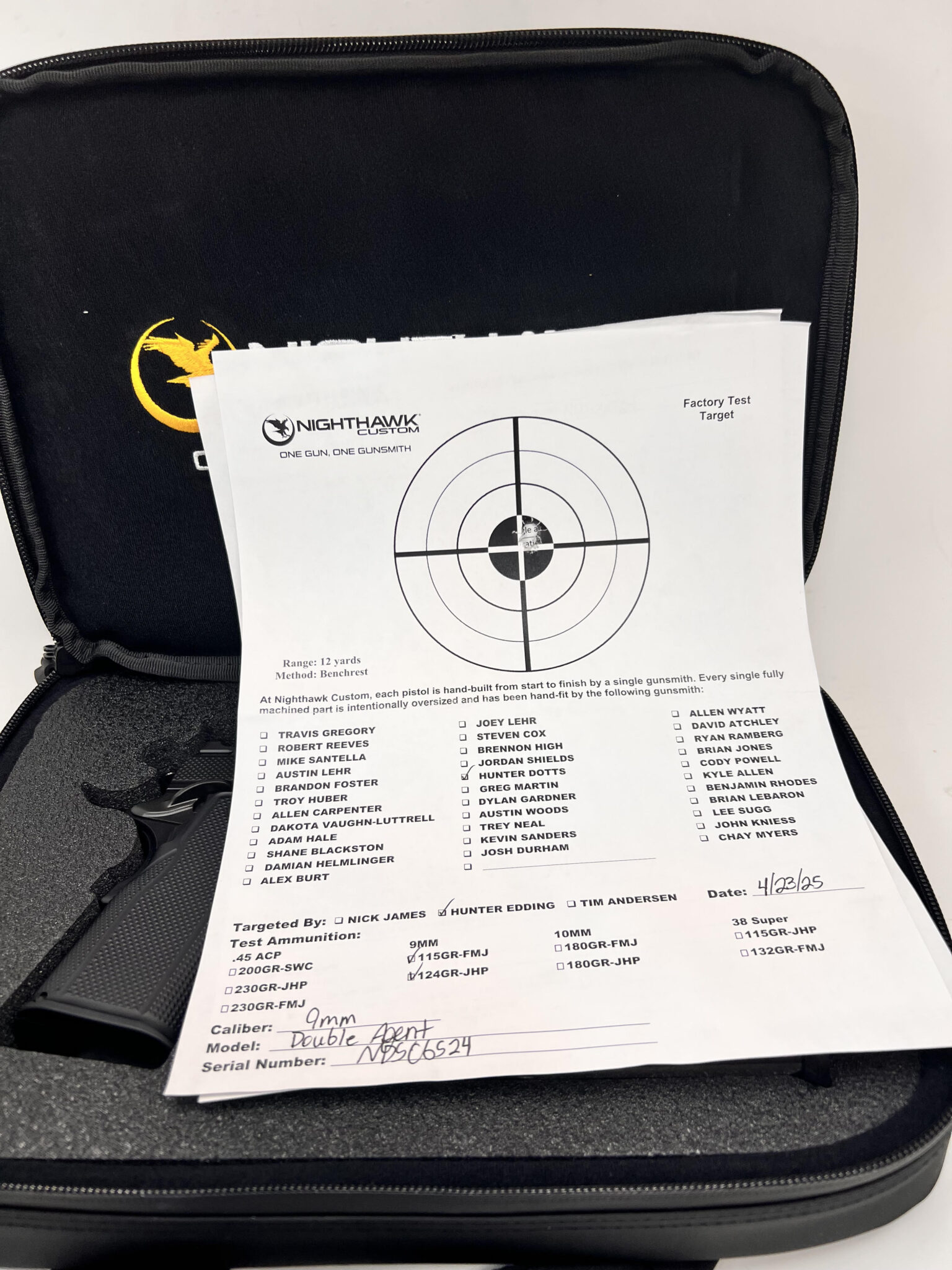 NEW MODEL)*** New NIGHTHAWK CUSTOM DOUBLE AGENT w/IOS and IOS PLATE ...