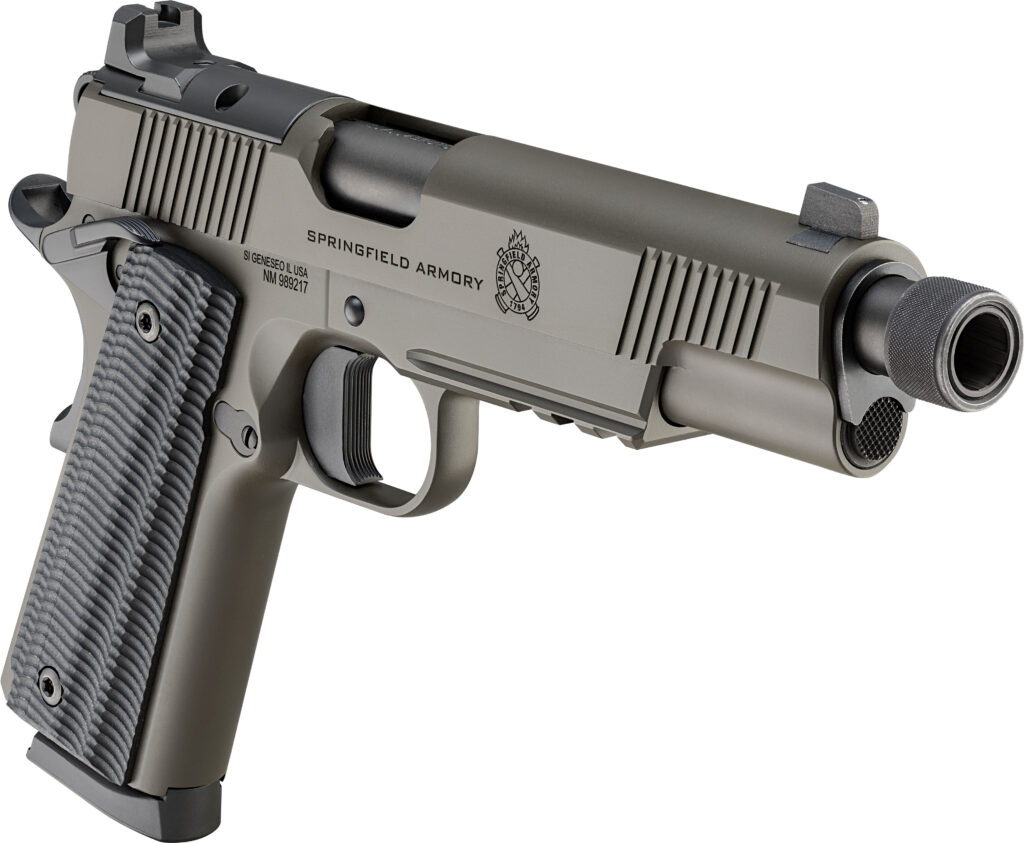 New SPRINGFIELD ARMORY 1911 OPERATOR™ 5″ RAILED AOS THREADED HANDGUN ...