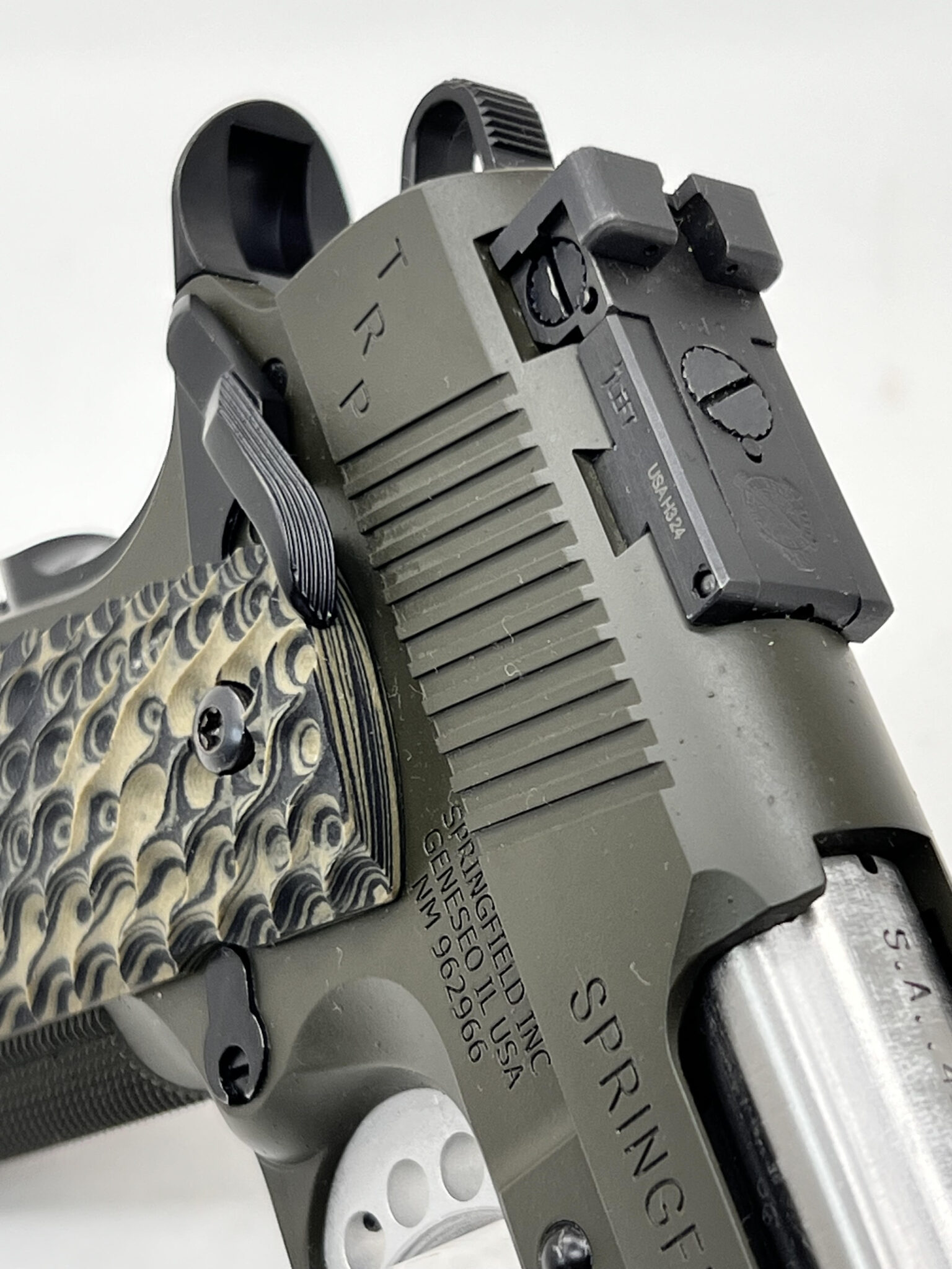 New SPRINGFIELD ARMORY 1911 TRP™ OPERATOR® FULL RAIL – OLIVE DRAB GREEN ...