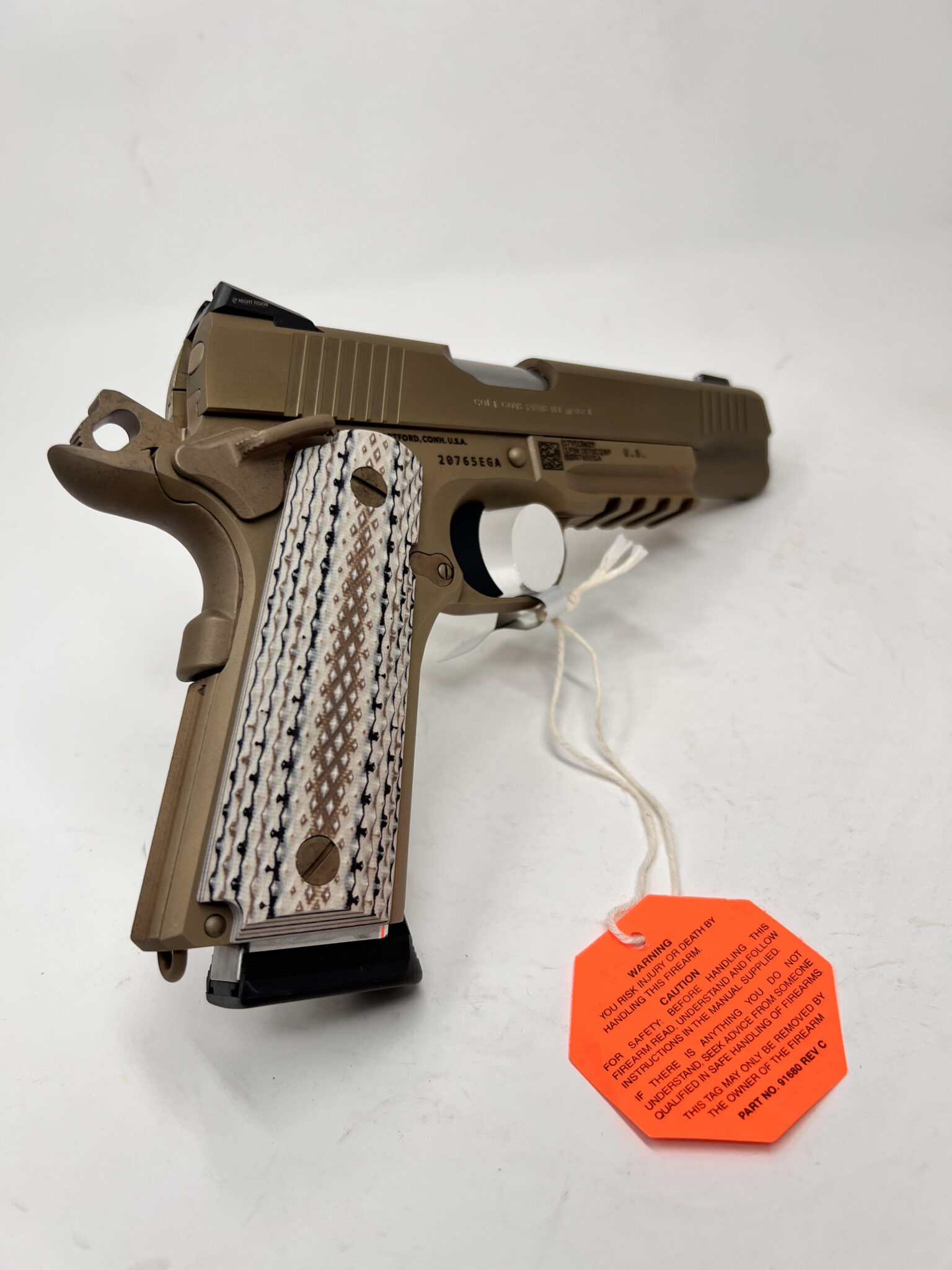 New COLT M45A1 CQBP MARINE 1911 RAIL Gun – .45 ACP – 5″ NAT’L MATCH ...