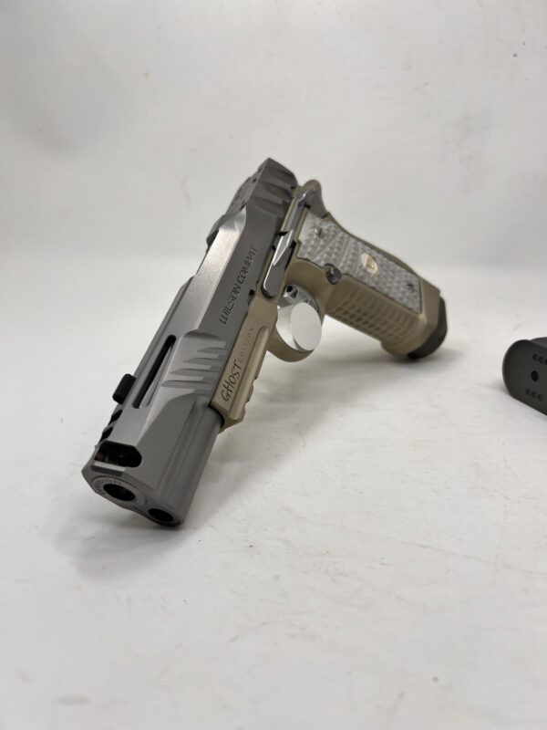 New WILSON COMBAT DIVISION 77 PROJECT 1 GHOST PISTOL – 9MM – SILVER ...