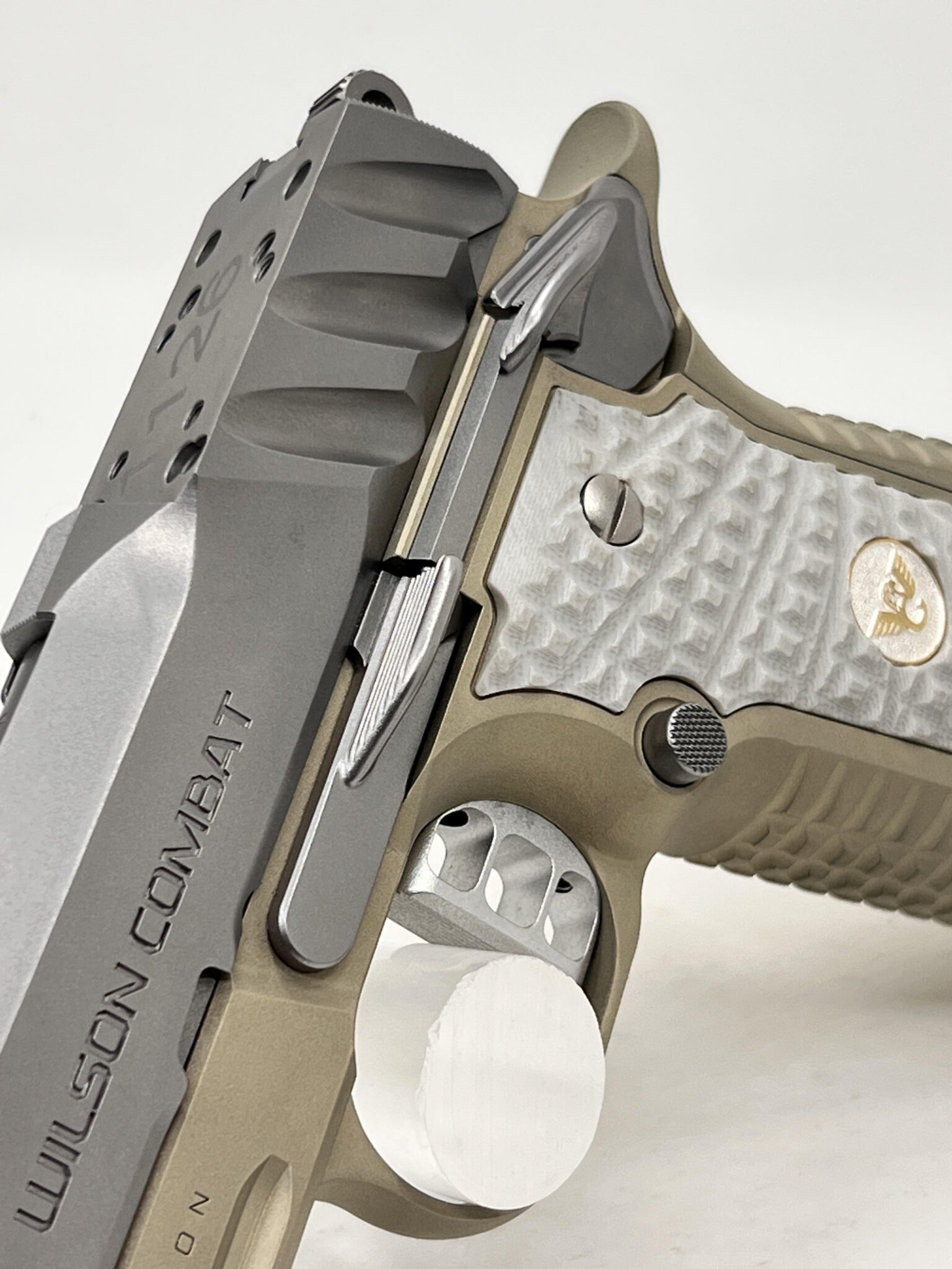 New WILSON COMBAT DIVISION 77 PROJECT 1 GHOST PISTOL – 9MM – SILVER ...
