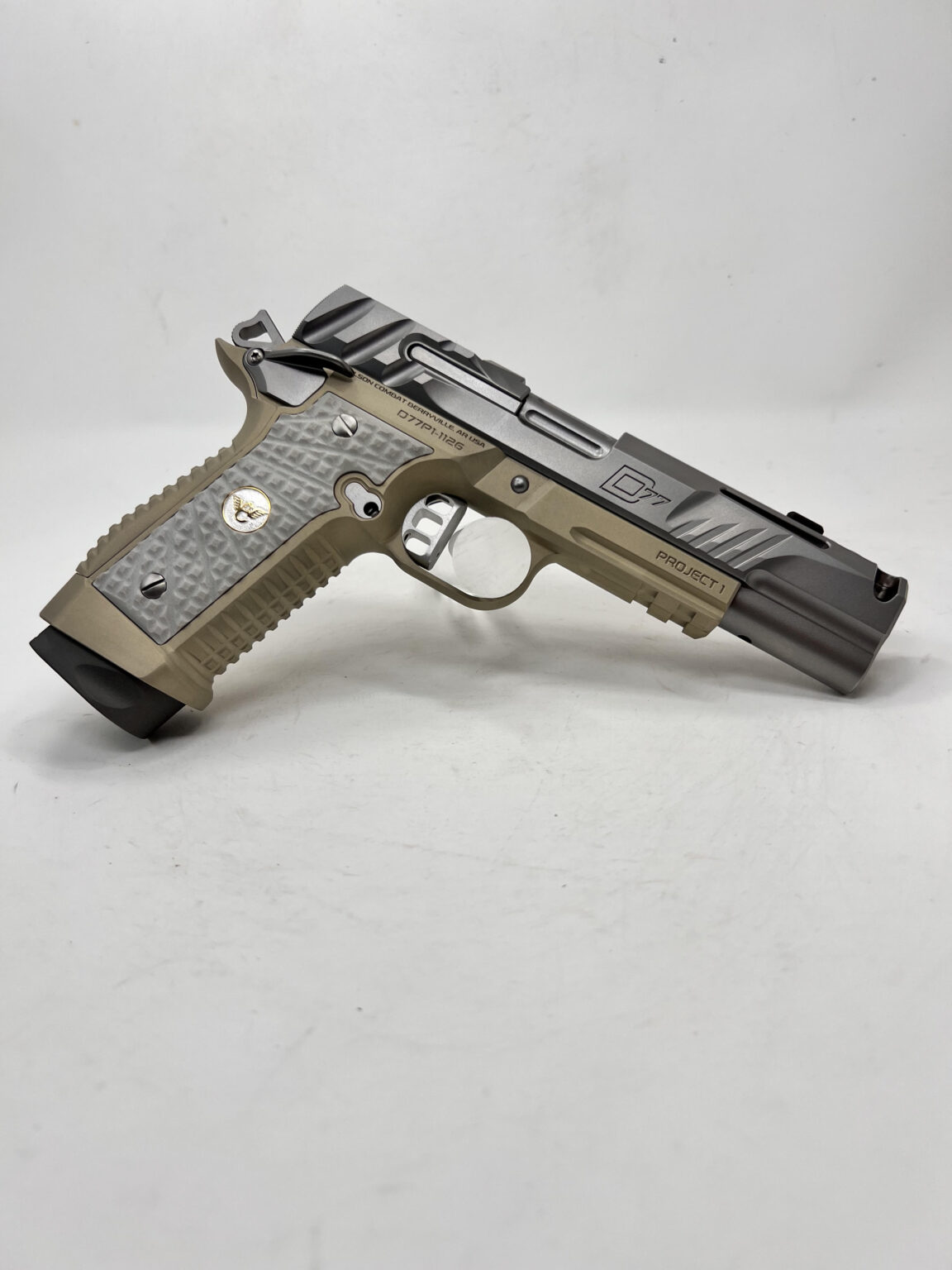 New WILSON COMBAT DIVISION 77 PROJECT 1 GHOST PISTOL – 9MM – SILVER ...