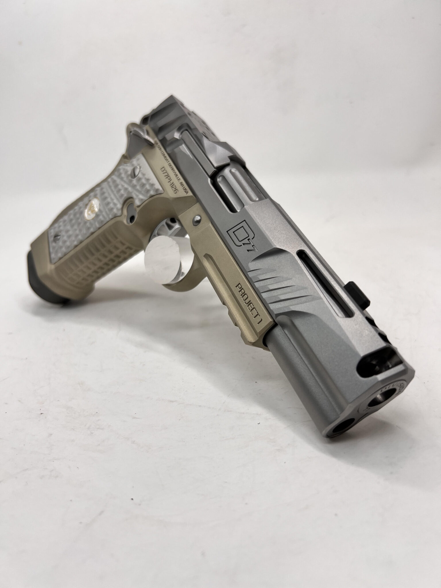 New WILSON COMBAT DIVISION 77 PROJECT 1 GHOST PISTOL – 9MM – SILVER ...