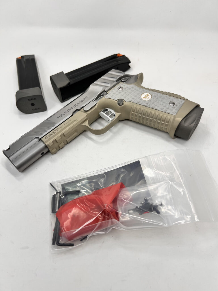 New WILSON COMBAT DIVISION 77 PROJECT 1 GHOST PISTOL – 9MM – SILVER ...